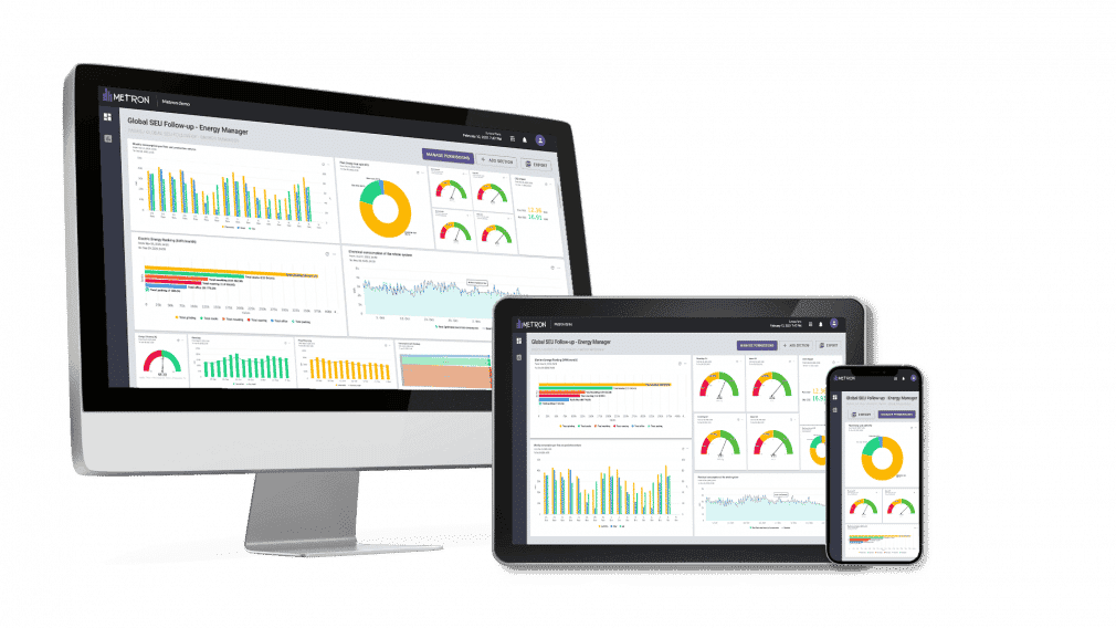Request a demo of METRON Energy Management & Optimization solution