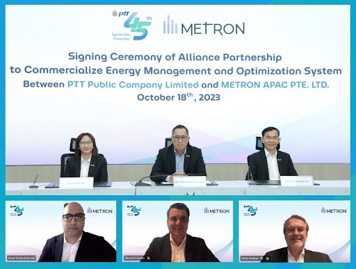 METRON and PTT signed a strategic alliance to decarbonize the Thai industry
